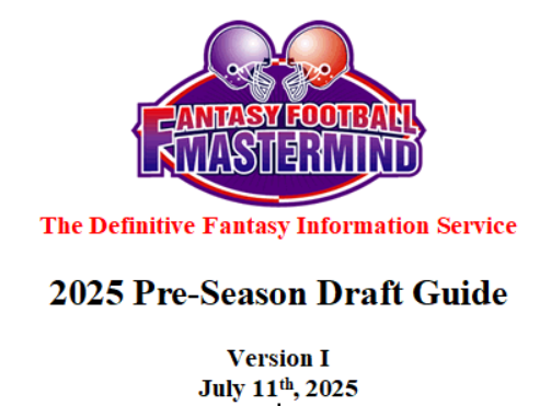 Fantasy Football Mastermind | Fantasy Football Cheat Sheets, Rankings ...